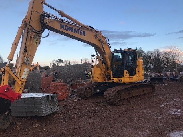 CM Civil Engineering Receives New Komatsu PC228USLC-11 - WAC McCandless